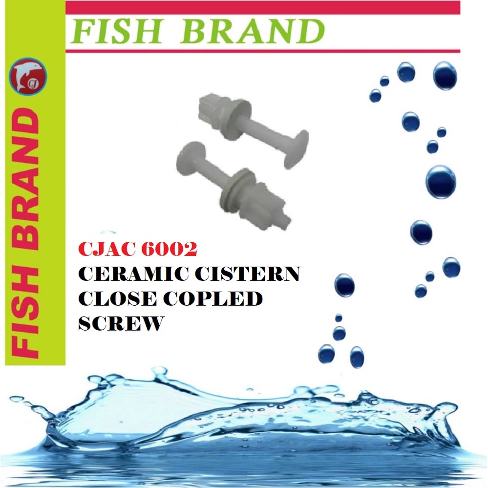 FISH BRAND WC CERAMIC CISTERN COUPLING PLATE SET / CISTERN BRACKET CJAC ...