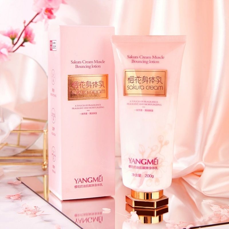 【Ready Stock】YANGMEI Sakura Cream Muscle Bouncing Lotion 200g | Shopee ...