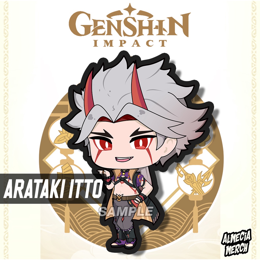GANTUNGAN Itto Genshin Impact Keychain / Itto Genshin Impact Arataki ...