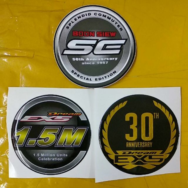 HONDA EX5 30 ANNIVERSARY EX5 1.5M CELEBRATION HONDA BOON SIEW SE STICKER LOGO (TIMBUL) | Shopee ...