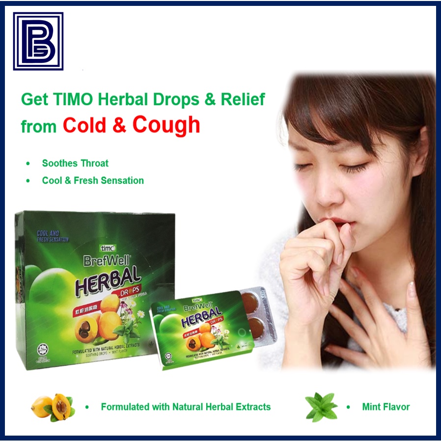 TIMO Brefwell Herbal Drops (12’s blisters) | Shopee Malaysia