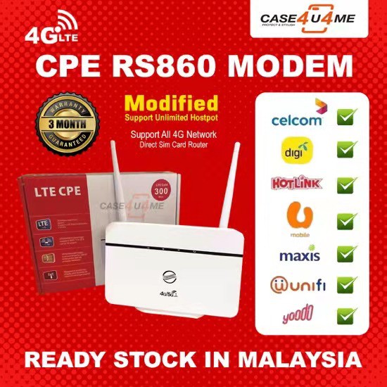 RS860 MODEM MODIFIED UNLIMITED 4G Wi-Fi LTE CPE WIFI Router Modem ...