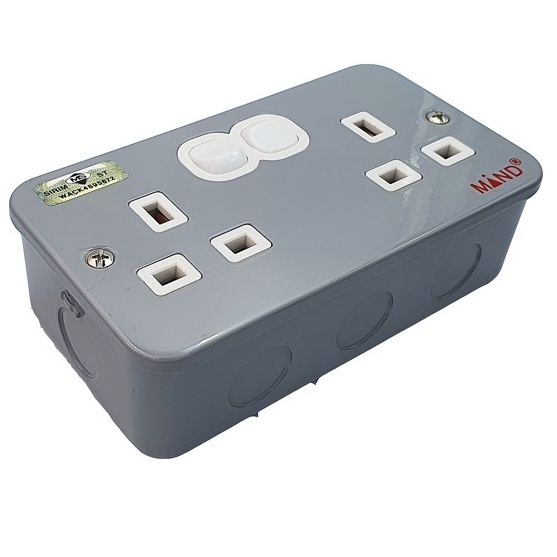 MIND 13A Industrial Switch Socket & Switch / Suis Besi / METAL CLAD ...