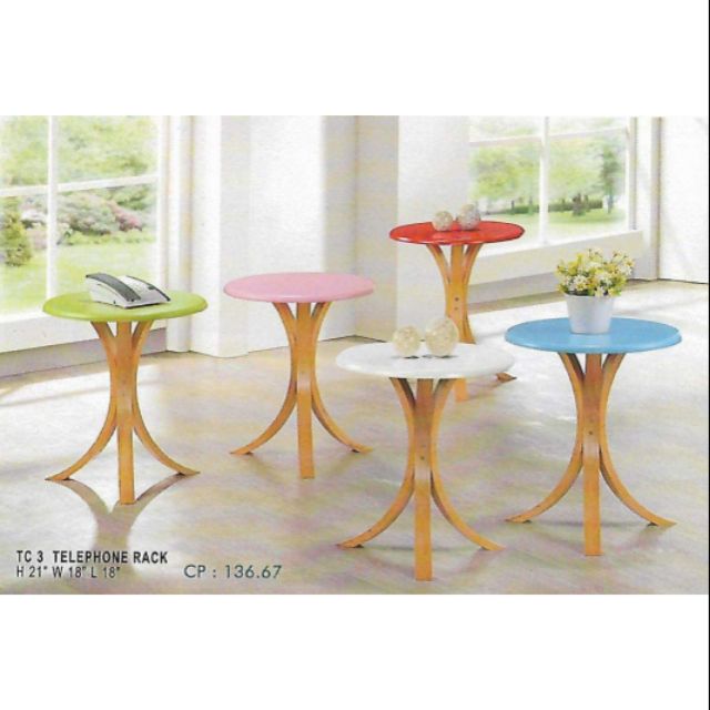Small Wooden Round Table /Coffee Table /Side Table | Shopee Malaysia