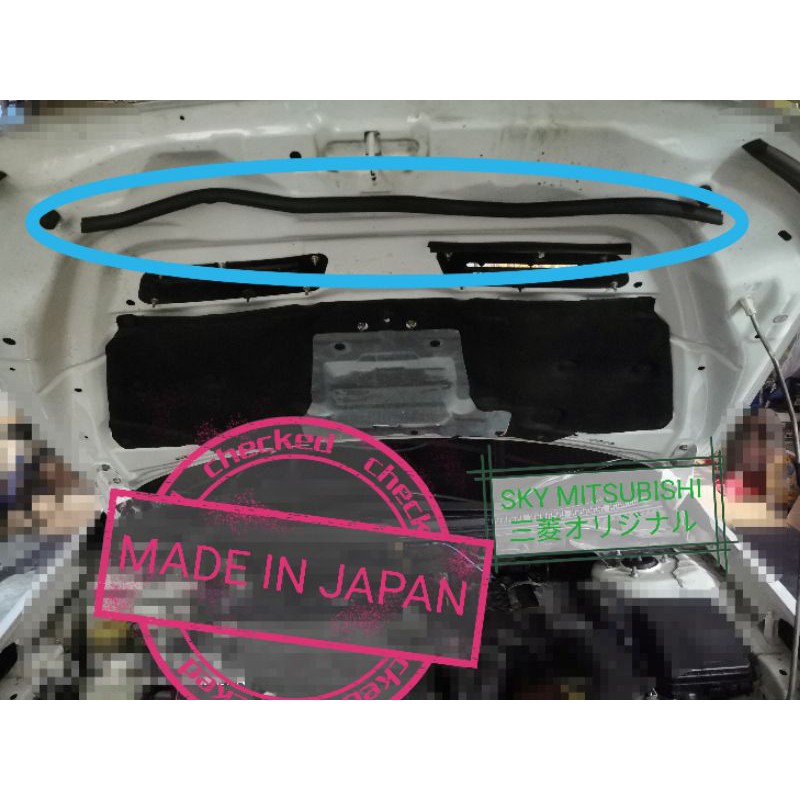 FRONT BONNET HOOD WEATHERSTRIPE RUBBER LONG/MITSUBISHI LANCER EVOLUTION ...