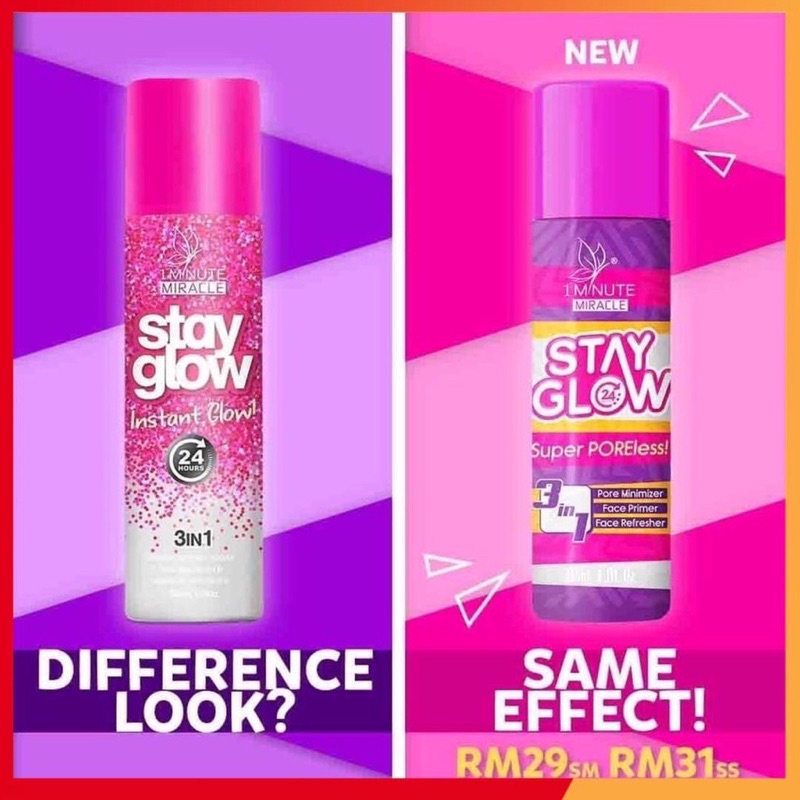 1 MINUTE MIRACLE INSTANT STAY GLOW 💯 HQ + FREE BUBBLE WRAP💥💥 | Shopee ...