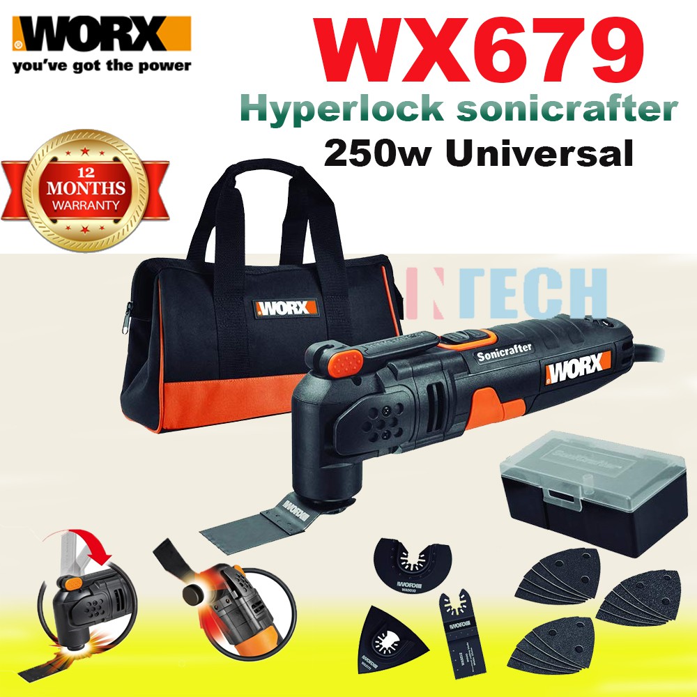 WORX WX679 HYPERLOCK SONICRAFTER ELECTRIC & 250W UNIVERSAL | Shopee Malaysia