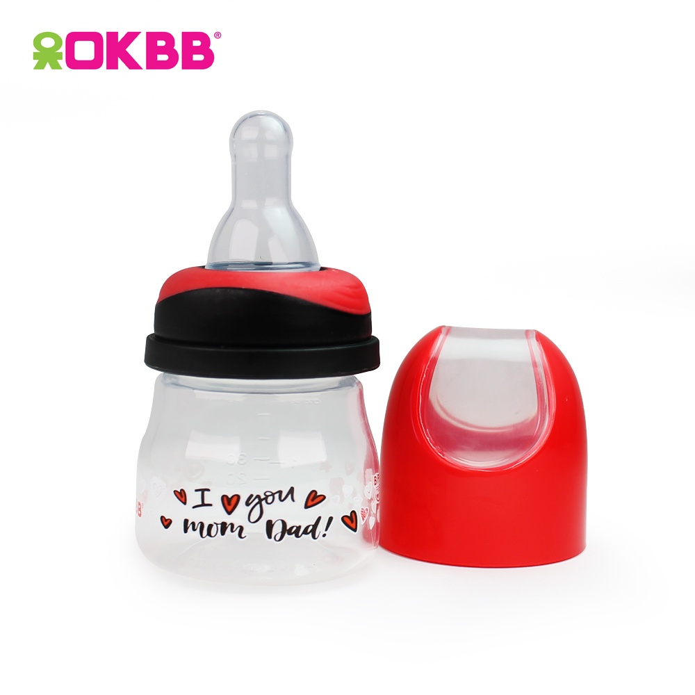 OKBB BPA Free Feeding Milk Bottle with Standard Neck Teats 2 Oz (60ml ...