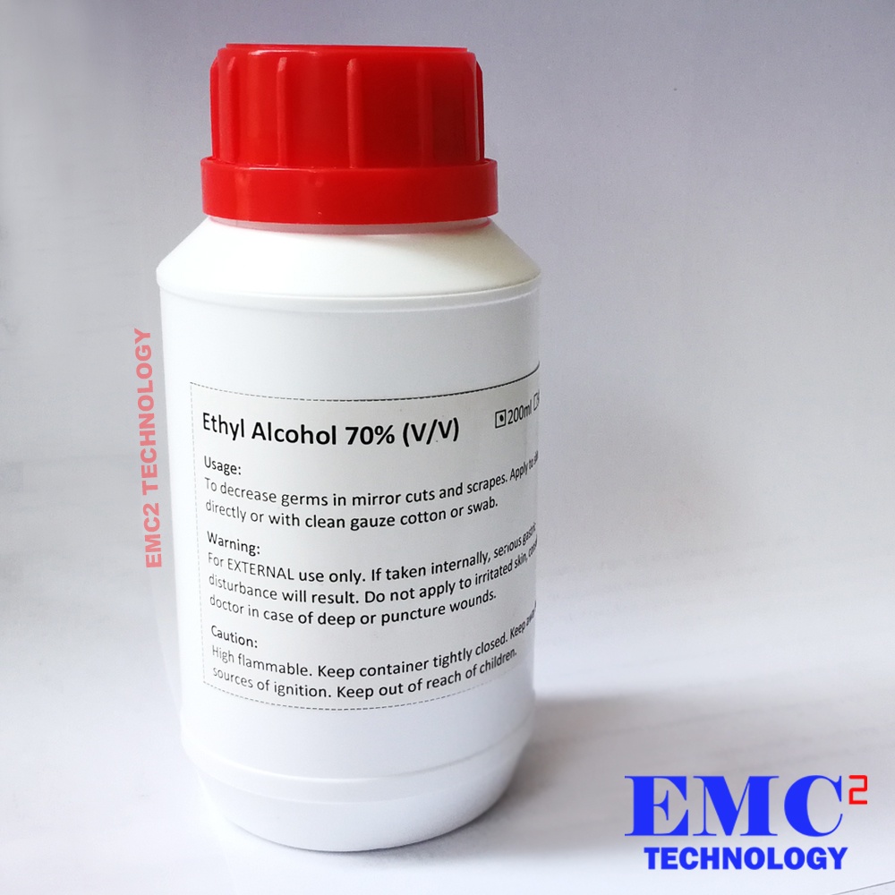Ethyl Alcohol (Ethanol) 70% 200ml / Degreaser / Disinfectant / Spray Bottle | Shopee Malaysia