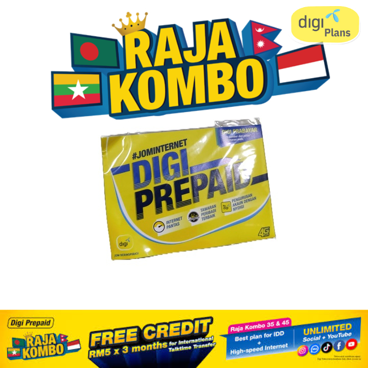 New CelcomDigi Prepaid Raja Video Combo For (Unlimited YouTube And ...