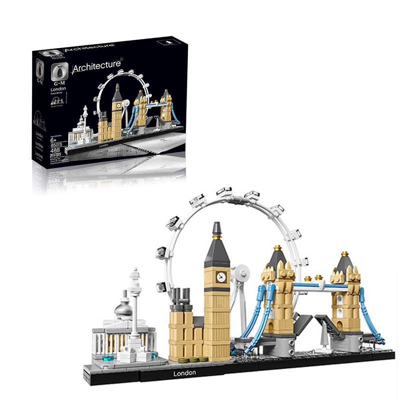 London Architecture Skyline Tower Bridge Collection Detailed Model ...