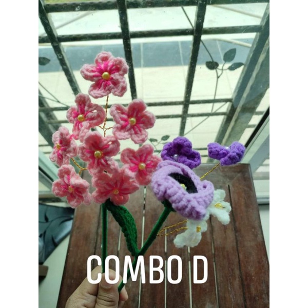 crochet flower, bunga kait handmade | Shopee Malaysia