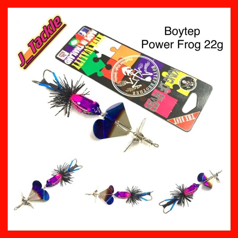 BoyTep Power Frog 22g (Double Blade Spin) | Shopee Malaysia