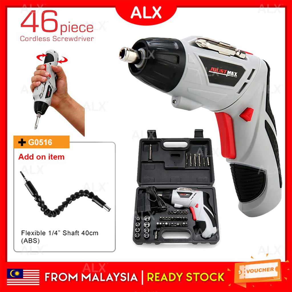 ALX Malaysia Warranty NEW Cordless Screwdriver Drill Tools Set Drill ...