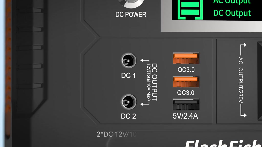 FlashFish E200 Power Station Multi-Function Portable Solar Power Generator Camping Powerbank ...