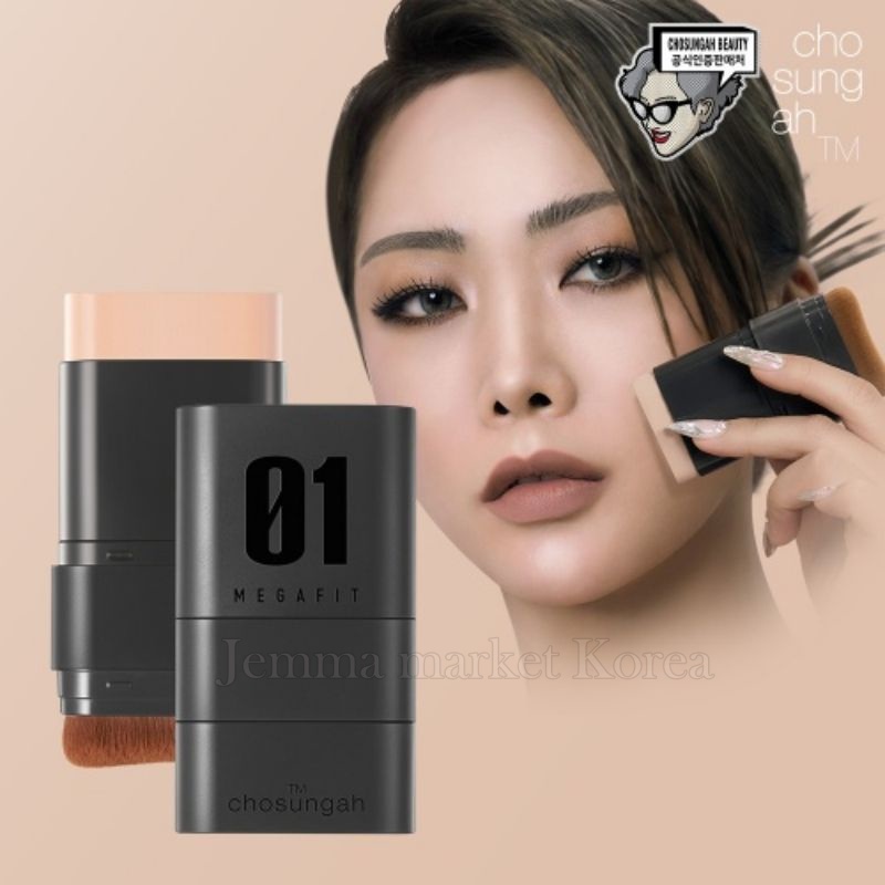 [CHOSUNGAH TM]New Mega Fit Stick Foundation(16g) Face Base Makeup Full ...