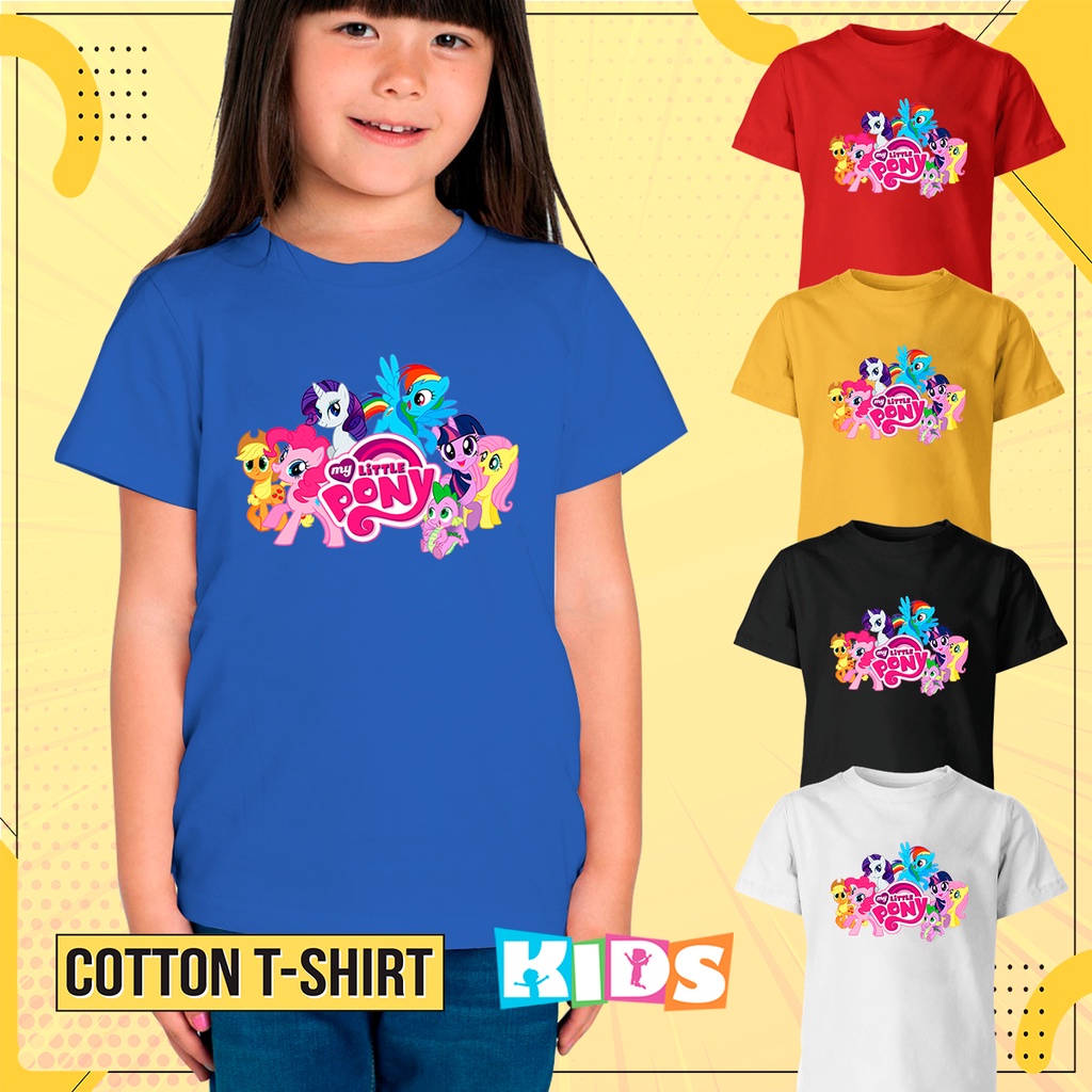 My Little Pony Cute Cartoon TShirt Girls Short Sleeve T-Shirt for 2-14 ...
