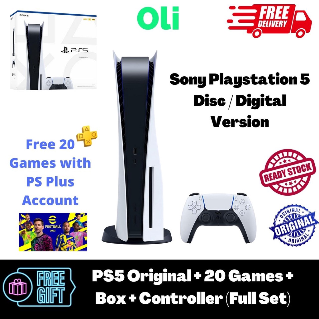 SONY PlayStation 5 PS5 Disc / Digital Physical Standard Game Edition ...
