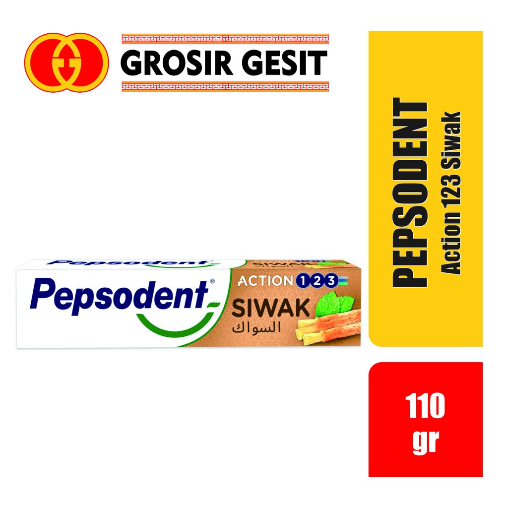Pepsodent Action 123 Nature Essentials Toothbrush Halal Toothpaste 110G ...