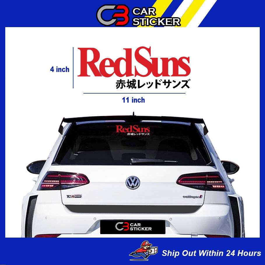 RedSuns japanese car sticker / cs376 | Shopee Malaysia