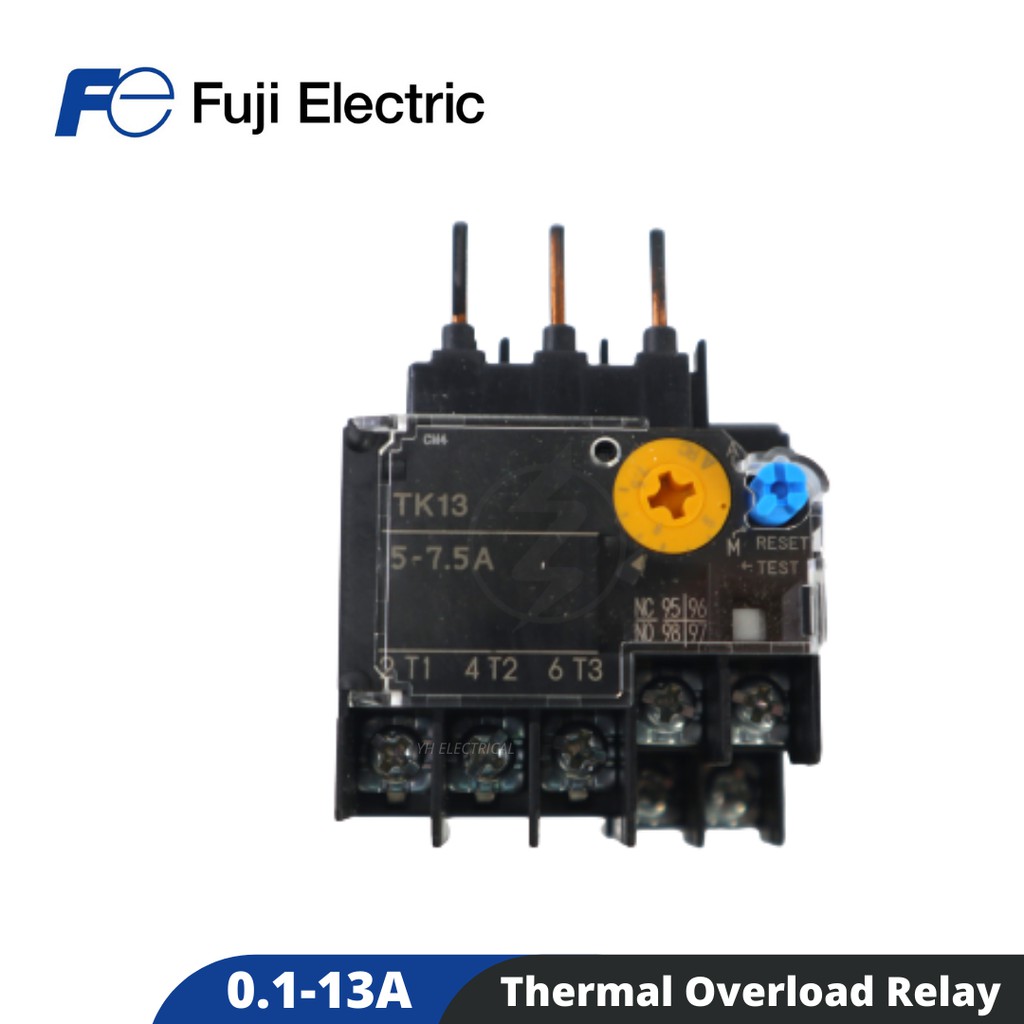 FUJI ELECTRIC 0.1-13A TK13 Thermal Overload Relay ( TOR ) | Shopee Malaysia
