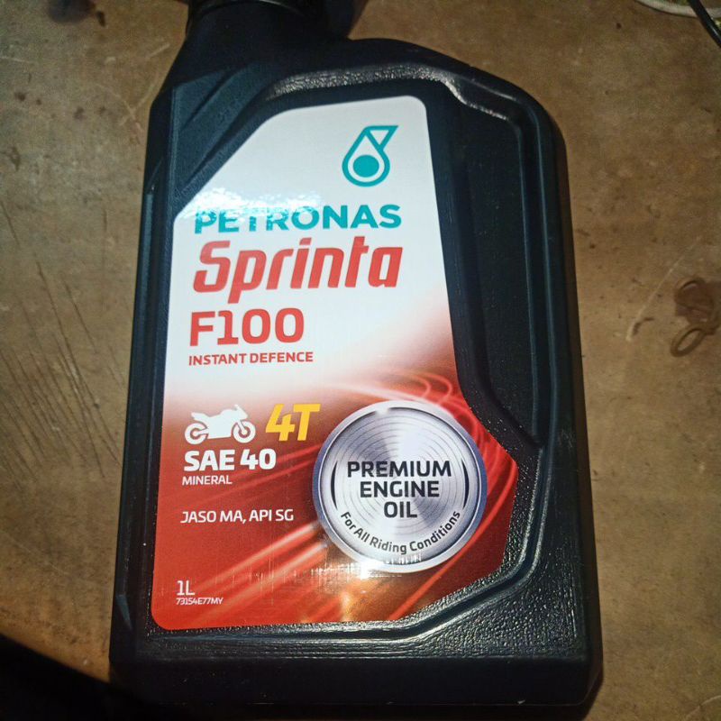 PETRONAS SPRINTA MINYAK HITAM F100 4t engine oil 4T | Shopee Malaysia