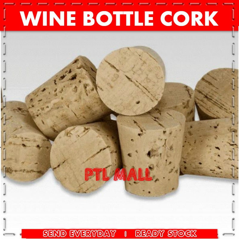 Wooden Cork / Wine Bottle Cork / Penutup Gabus Penyumbat Tutup Botol ...