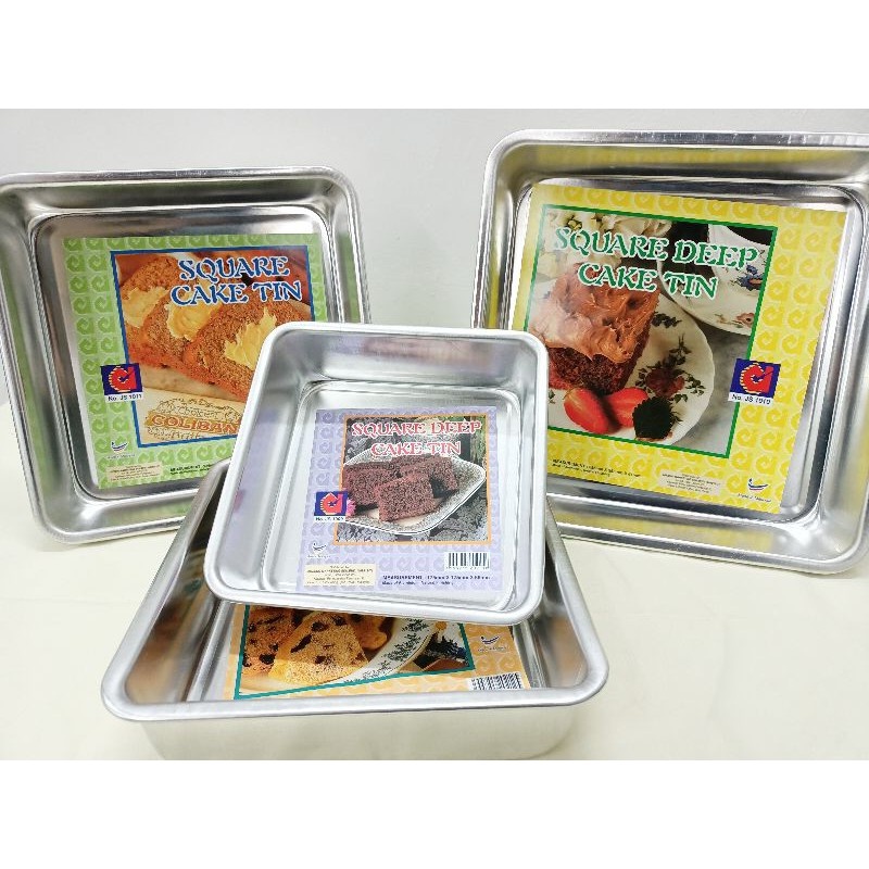 Aluminium mould cake tin (square deep)/铝模蛋糕罐（方形深） | Shopee Malaysia