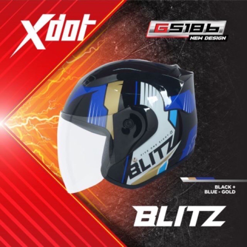 DESIGN BARU XDOT G518B HELMET XDOT G518 Helmet Motor Siap Visor 518b ...