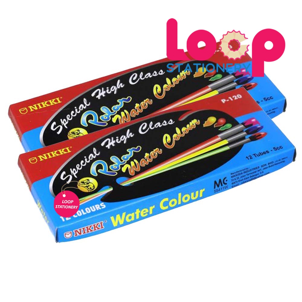 Nikki Water Colour 5cc with 12 Colours in Set | Shopee Malaysia