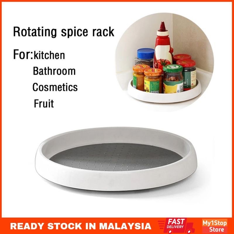 1-Tier Lazy Rotating Storage Organizer Kitchen Rotating Pantry ...