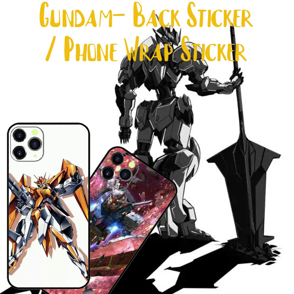 DIY Gundam Phone Back Sticker for iPhone / Android All model phone ...