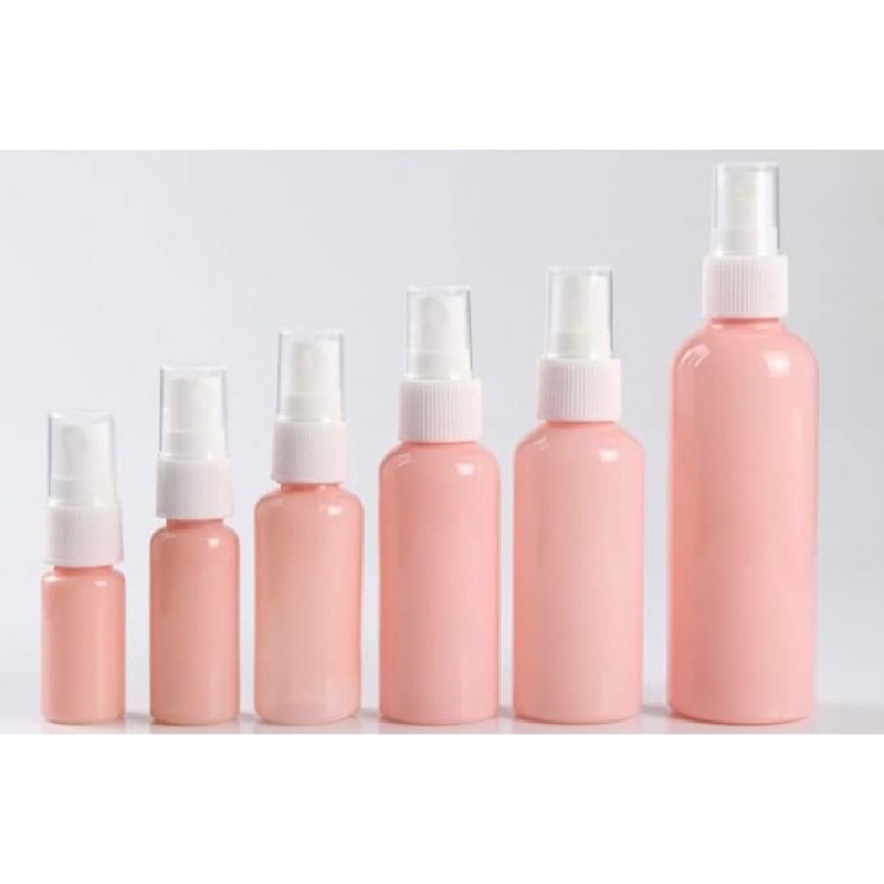 PINK SPRAY BOTTLE 10ml, 20ml, 30ml, 50ml, 60ml, 100ml, PET spray bottle ...