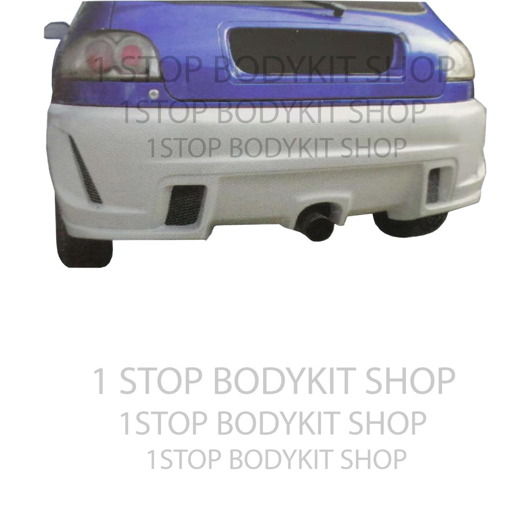PTOTON SATRIA REAR BUMBER (NEO R-3)FIBER(FIBERGLASS)SKIRT LIP BODYKIT ...