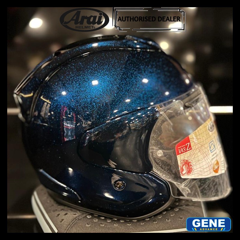 ARAI VZ RAM Glass Blue Open Face Jet Helmet 100% Original From Authorized Dealer | Shopee Malaysia