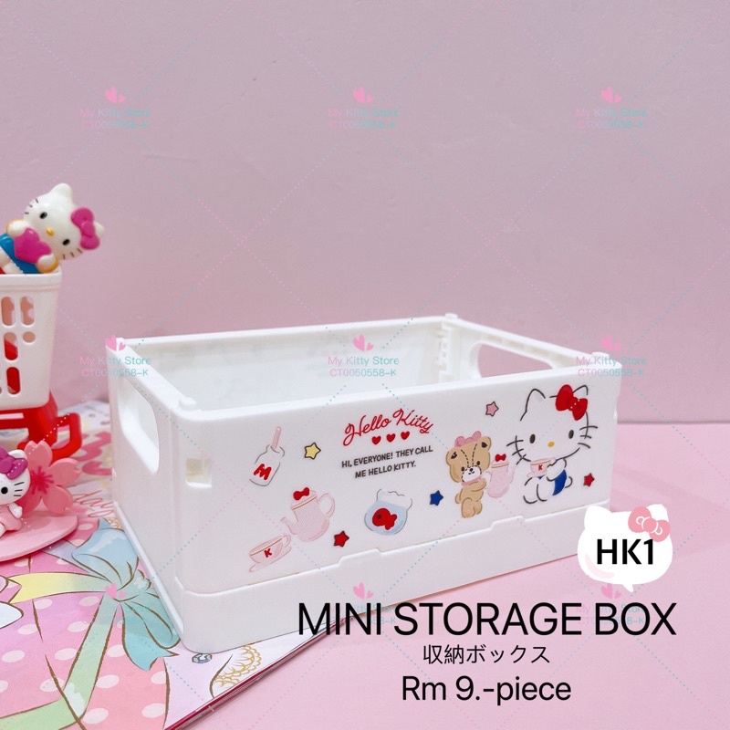 Hello Kitty My Melody Mini Storage Box Kuromi Pompompurin Cinnamoroll ...