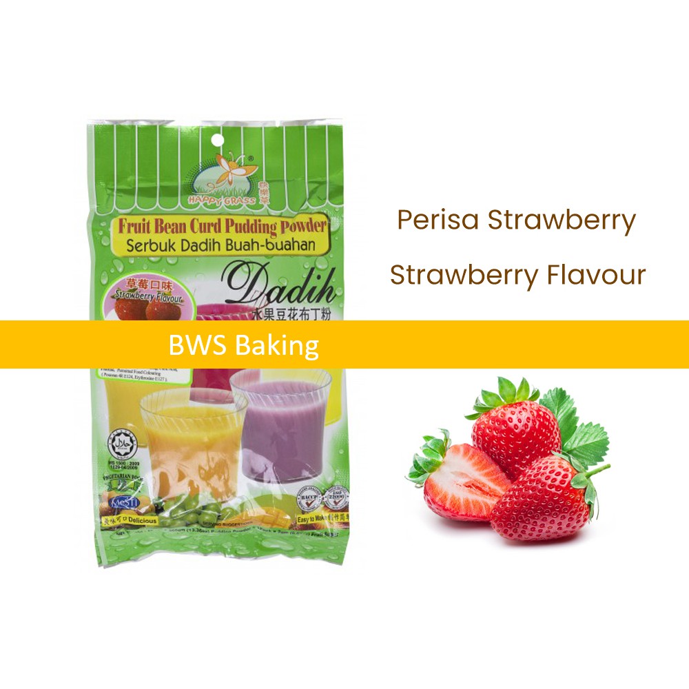 Happy Grass Fruit Bean Curd Pudding Powder / Serbuk Dadih (Strawberry ...