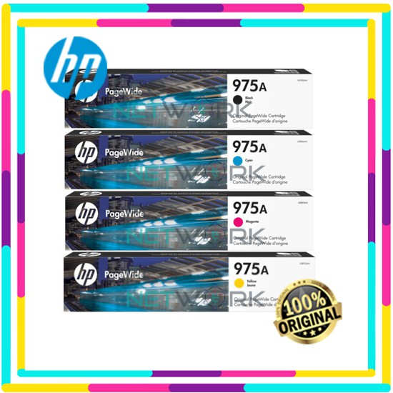 HP ORIGINAL 975A SERIES - CYAN/ MAGENTA/ YELLOW PAGE WIDE CARTRIDGE ...