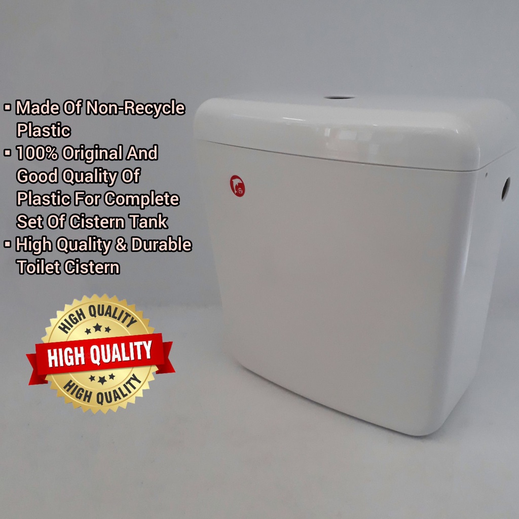QUALITY SINGLE PUSH BUTTON CISTERN FOR TOILET BATHROOM LOW LEVEL 50MM ...
