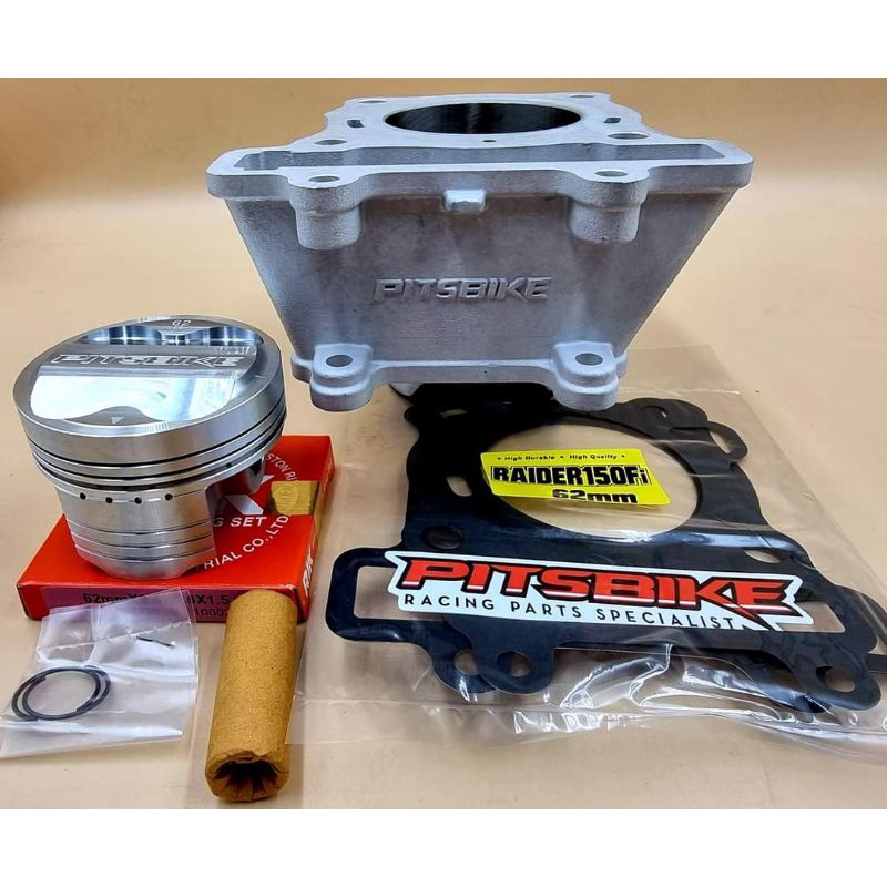 PITSBIKE RAIDER 150 Fi 62 66 68 71 BLOCK CERAMIC CHROME BORE FORGED ...