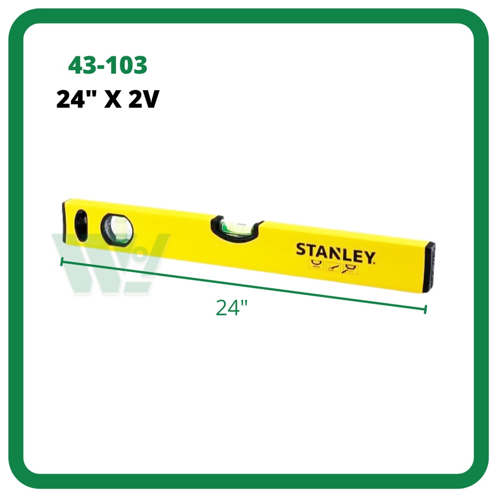 STANLEY Original Water Level 12''/16''/24'' NON Magnetic / Aluminum ...