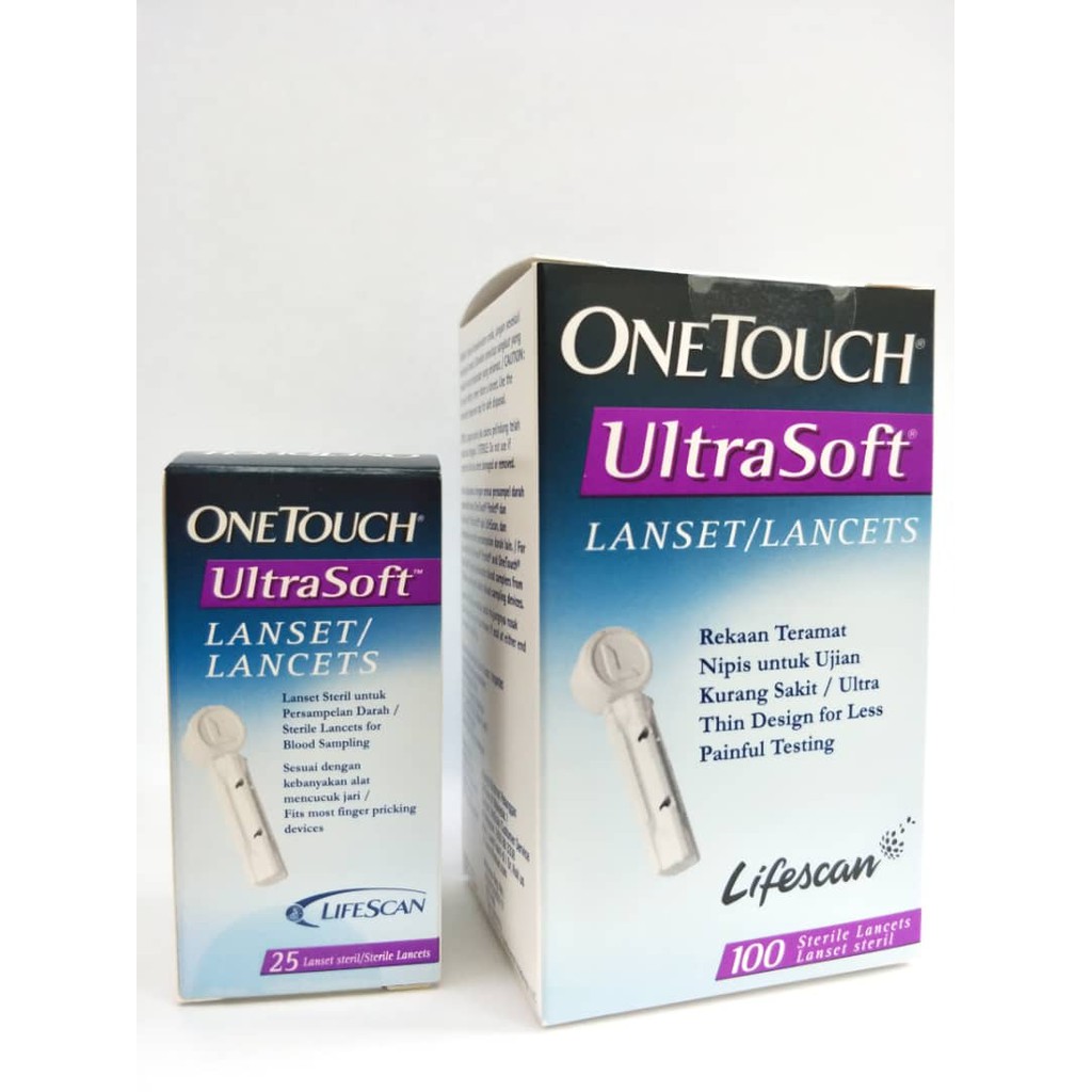 One Touch Ultra Soft Lancets (25's & 100's) | Shopee Malaysia