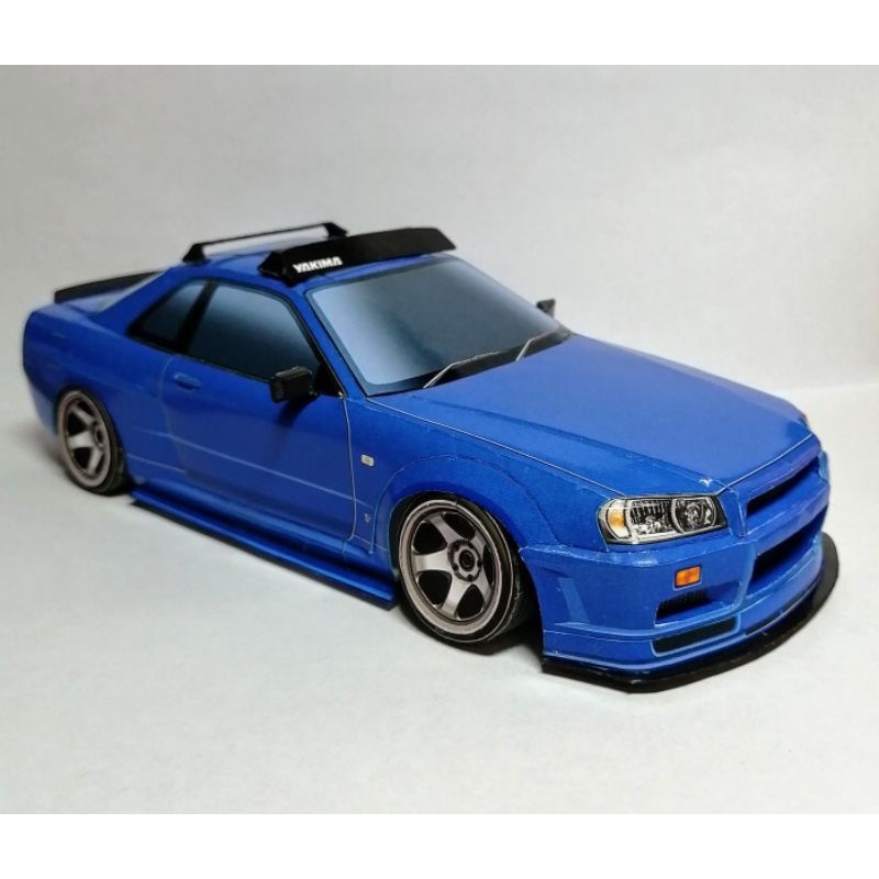 Template Paper Car Nissan Skyline R34 Scale 1:24 | Shopee Malaysia