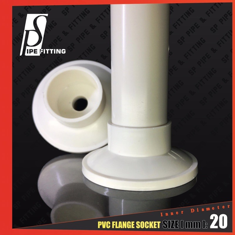 PVC FLANGE SOCKET / PVC PIPE CONNECTOR / PVC PIPE FITTING / PENYAMBUNG ...