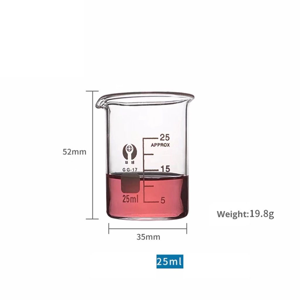 🔥Ready Stock🔥25ml to 1000ml Low Form High Borosilicate Glass Beaker ...