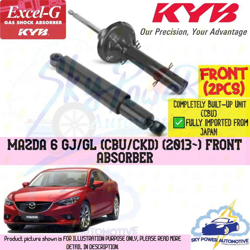 MAZDA 6 GJ/GL (CBU/CKD) (2013~) KAYABA (KYB) EXCEL G GAS SHOCK ABSORBER (FRONT 2PCS) | Shopee ...