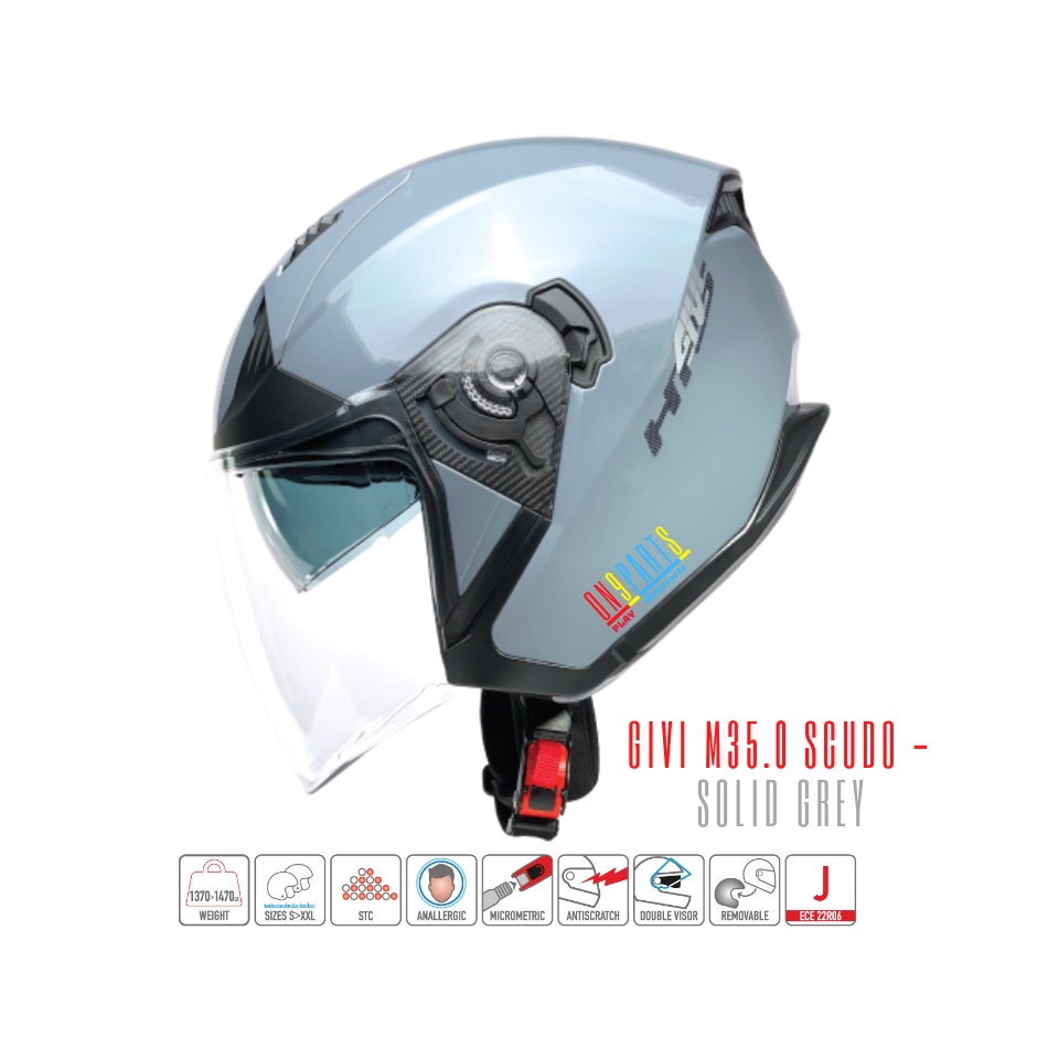 Givi M35.0 SCUDO Double Visor Open Face Helmet - S , M , L , XL , 2XL | Shopee Malaysia