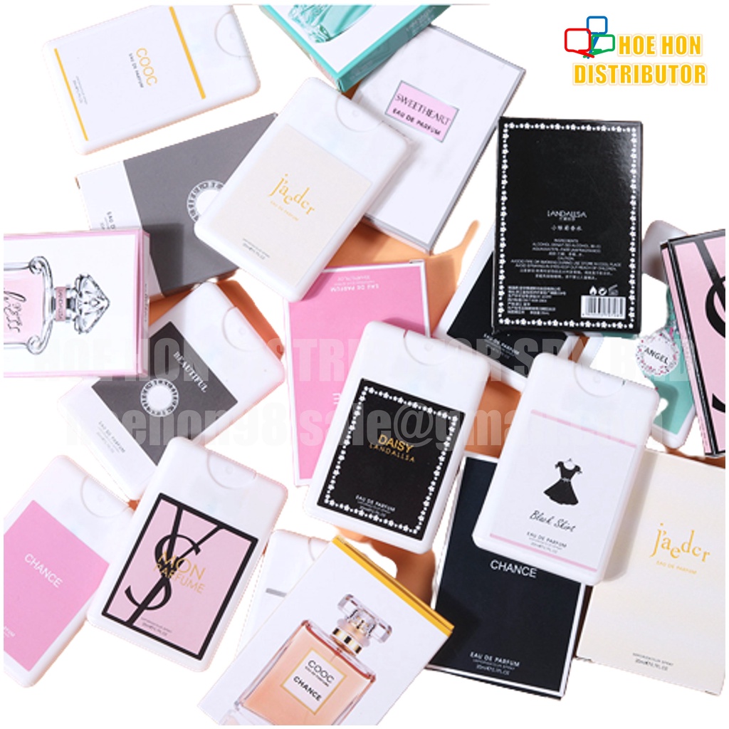 Perfume Mini Fragrance Spray Wallet Card Pocket Eau De Toillette Parfum ...