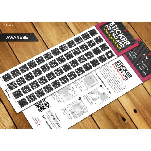 Javanese Keyboard Sticker - Black | Shopee Malaysia
