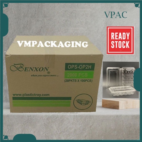 [ 1 KOTAK ] OPS - OP2H -BENXON Plastic Tray [ 2000pcs+-] Bakery ...